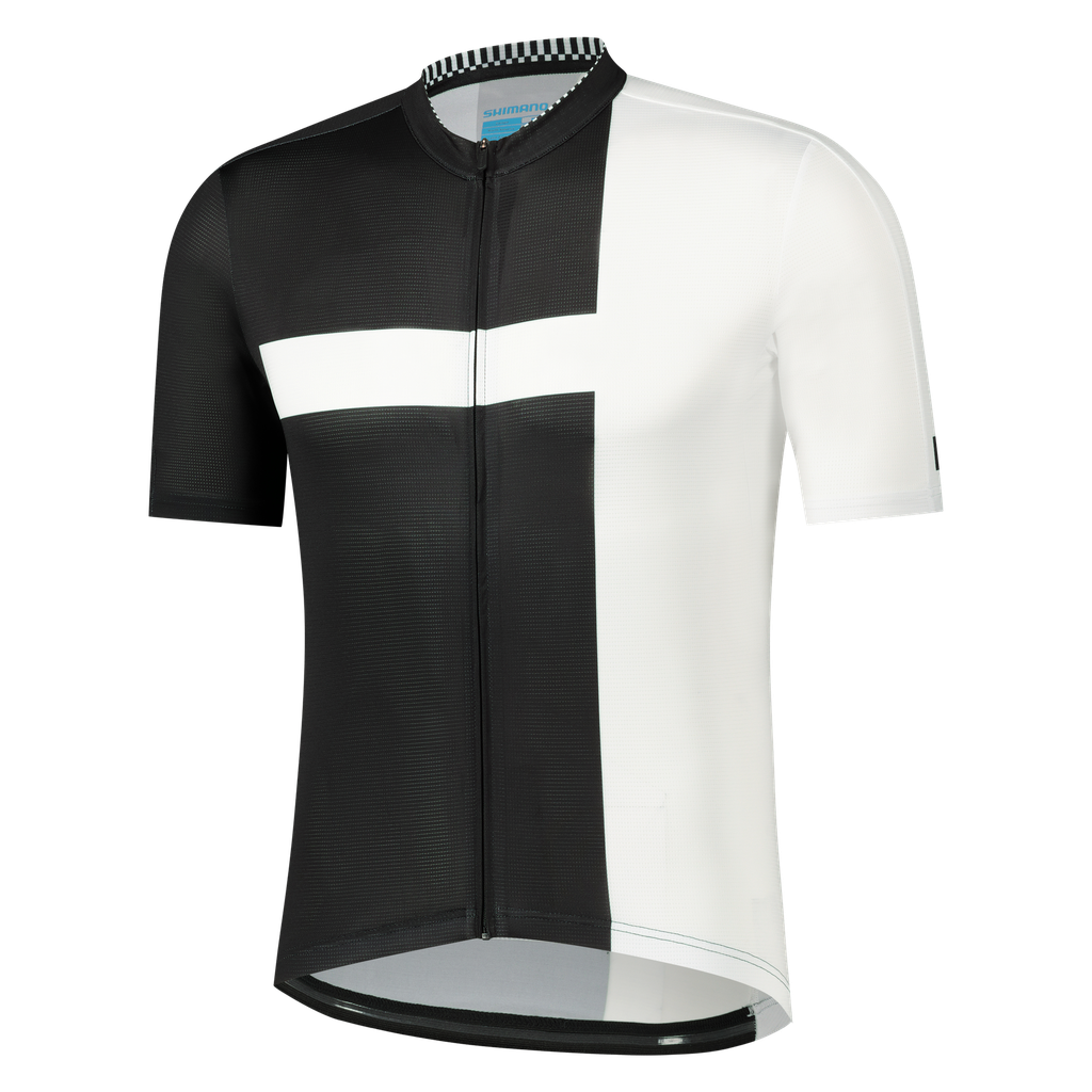 Jersey SHIMANO AEROLITE Hombre m/corta M Black/White | AGUILA IMPORTACIONES